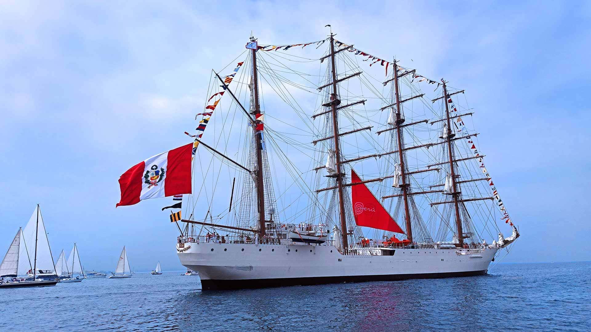 The Peruvian ship B.A.P. Unión leaves a notable impression in Italy